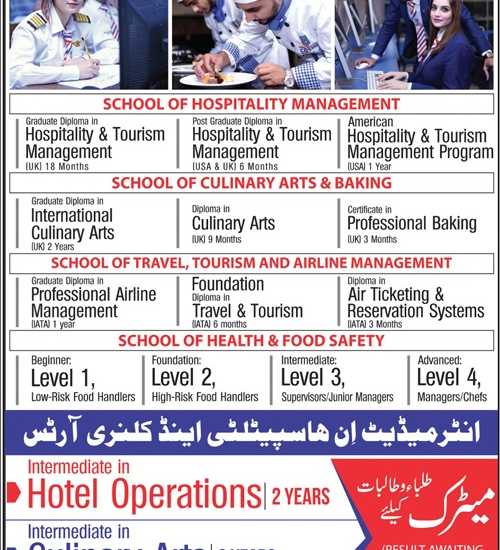 Cothm College Of Tourism And Hotel Management Admission 2018