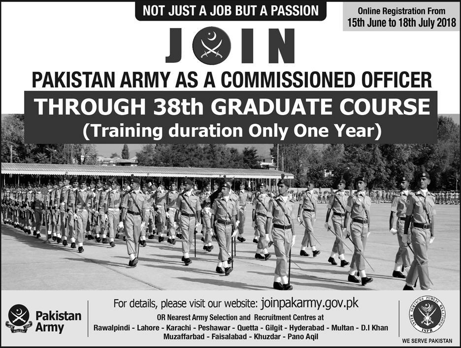 Join Pak Army Graduate Course 2025 Online Registration Criteria