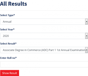 ADP Result 2025 Sargodha University