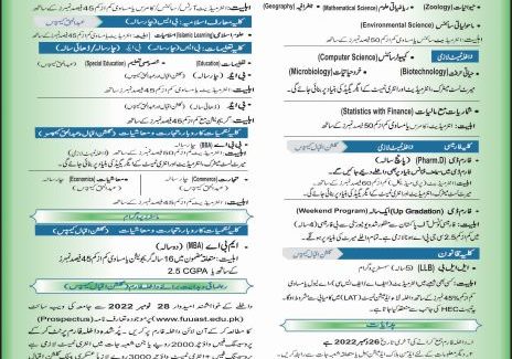 Latest Admission Open in Universties and Colleges 2023