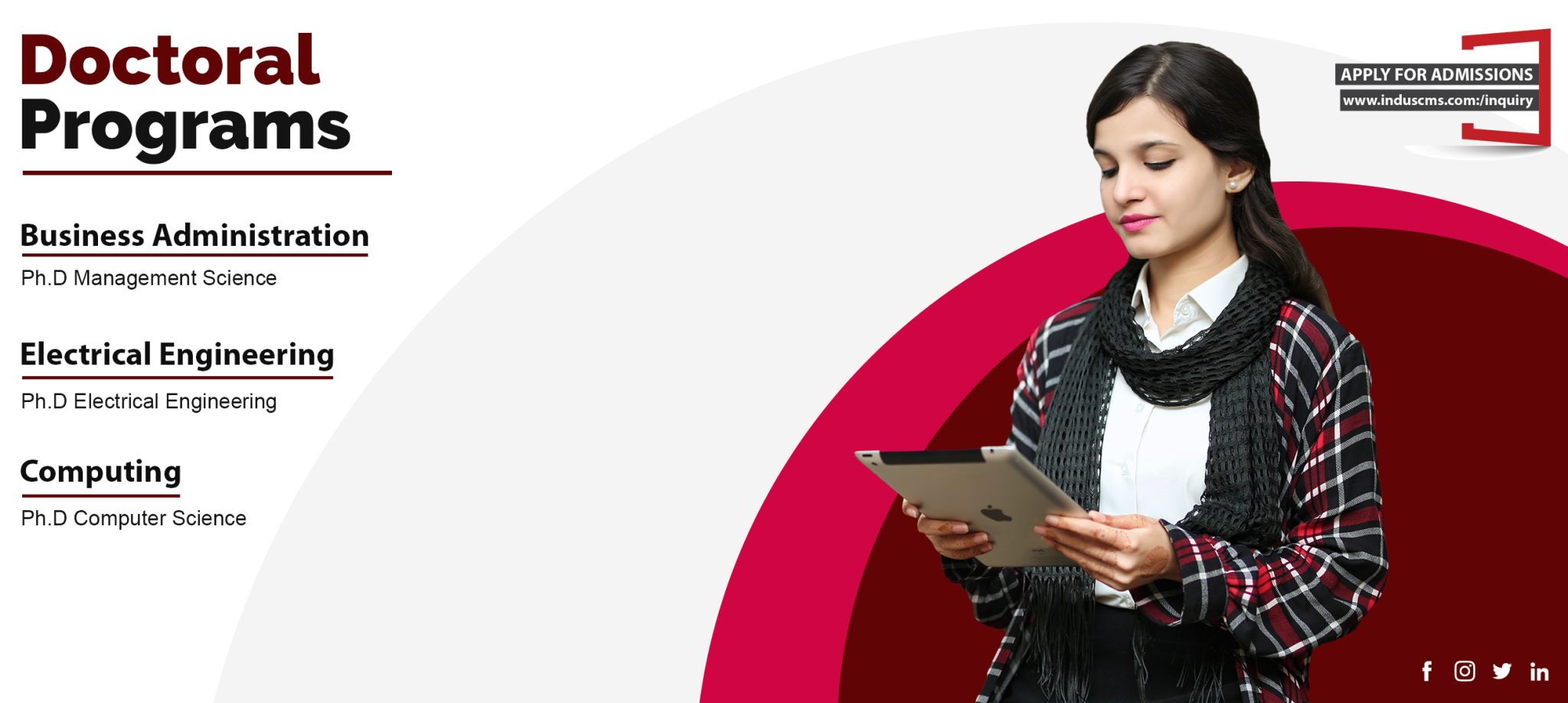 Indus University Admission 2025 Form Online Apply, Test Date