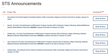 STS Candidates Portal Login 2025 apply sts net pk